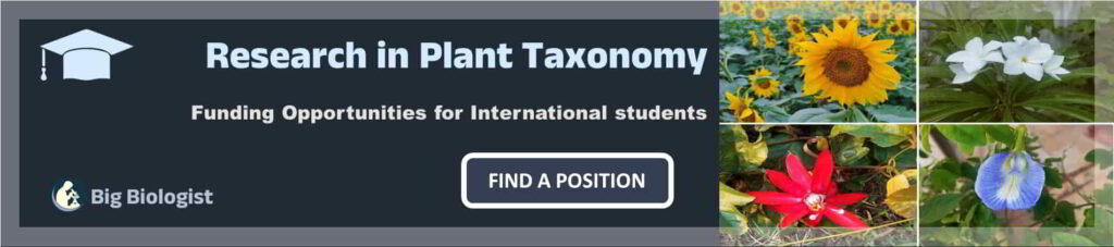 PhD in Plant Taxonomy, Projects, Fellowships, Positions, Programmes ...