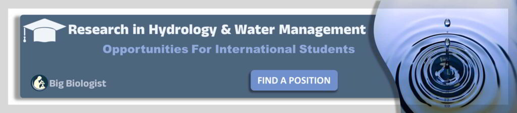 Postdoc in Water Management: Fellowships, Jobs, Positions - Big Sciences